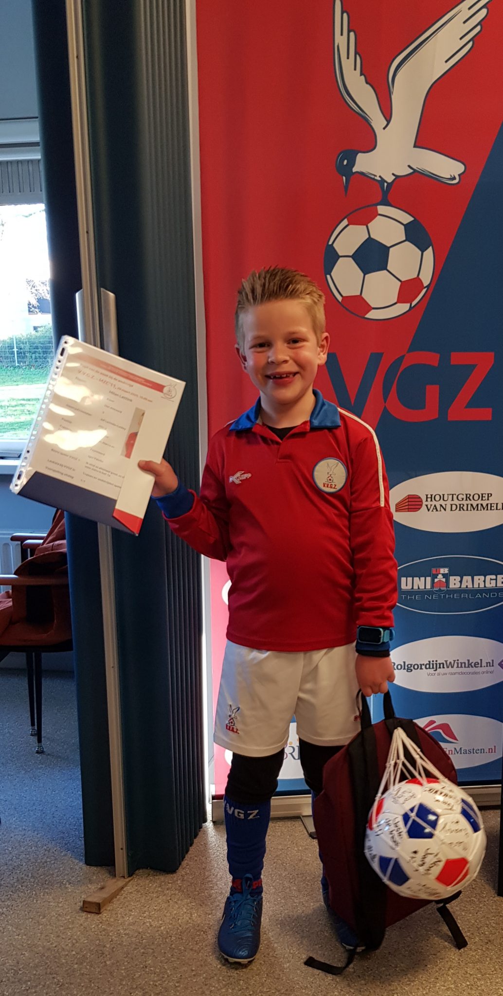 Pupil van de Week was Milan Lettink | V.V.G.Z.